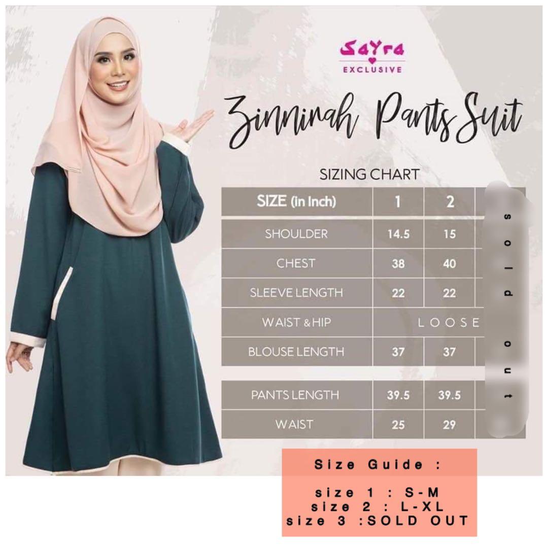 Zinnirah Pantsuit, Women's Fashion, Dresses & Sets, Traditional ...