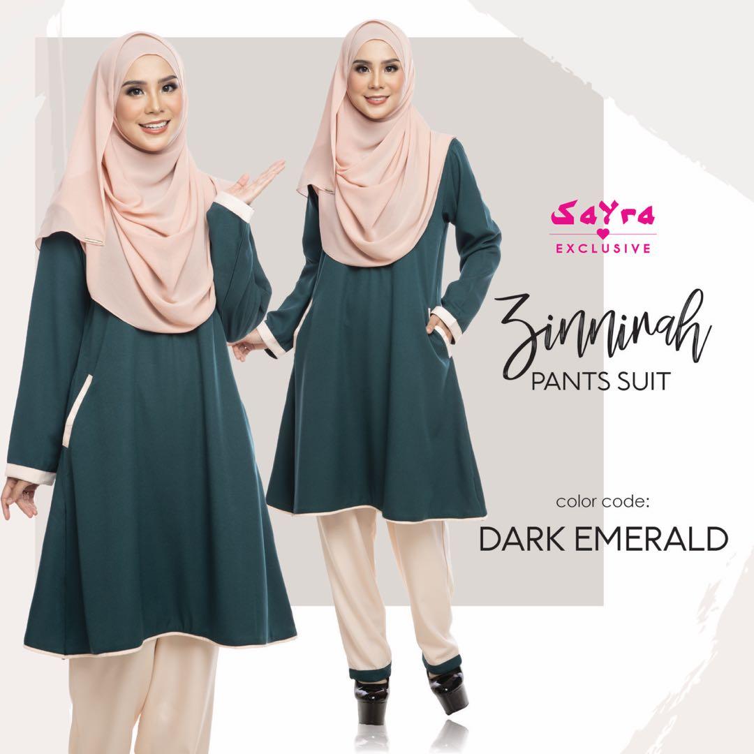 Zinnirah Pantsuit, Women's Fashion, Dresses & Sets, Traditional ...