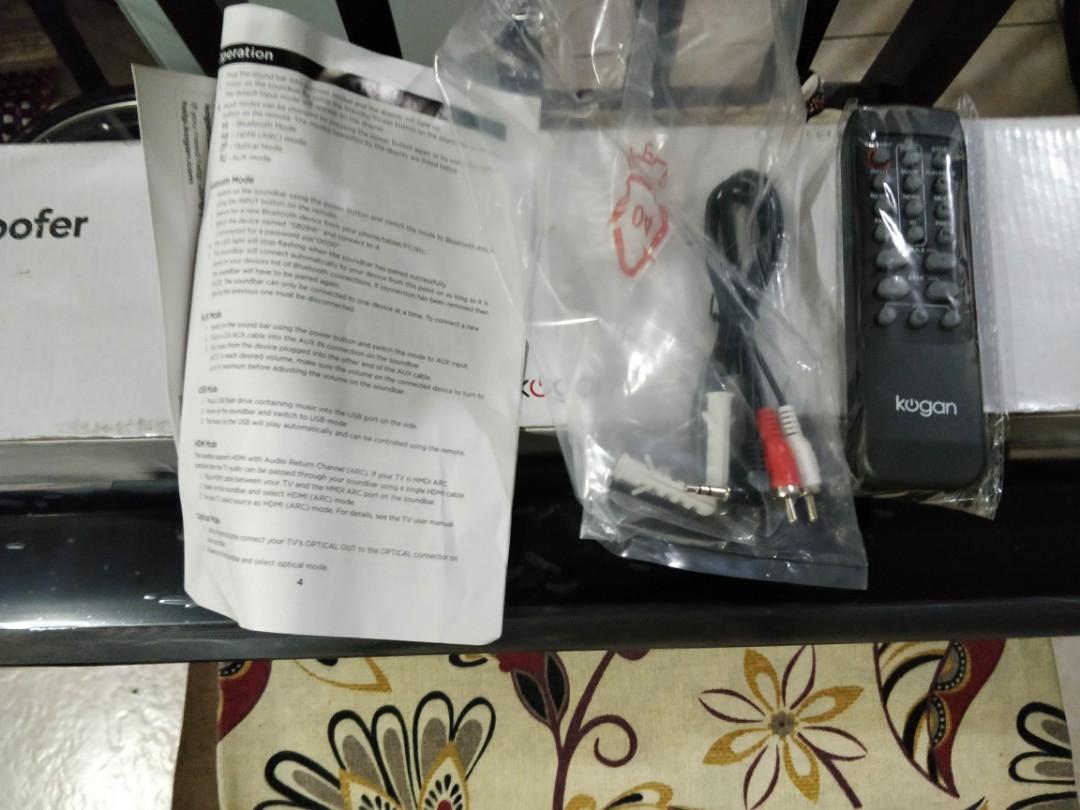 2.1 Kogan soundbar with built in Subwoofer, Audio, Soundbars, Speakers ...