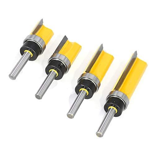 4Pcs Pattern Flush Trim Router Bit Set 1/4 inch Shank Template Router ...