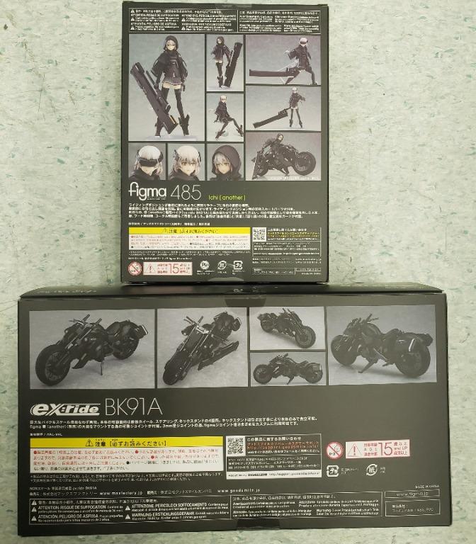 全新 日版 一套 Figma 485 Ichi Another & Ex:Ride BK91A 電單車 重兵裝型女子高生 壹 Heavily ...