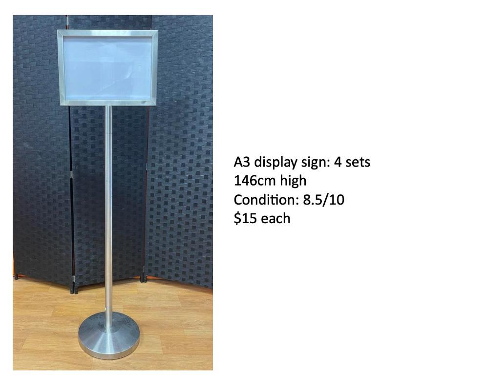 A3 signage stand, Furniture & Home Living, Home Decor, Wall Decor on ...