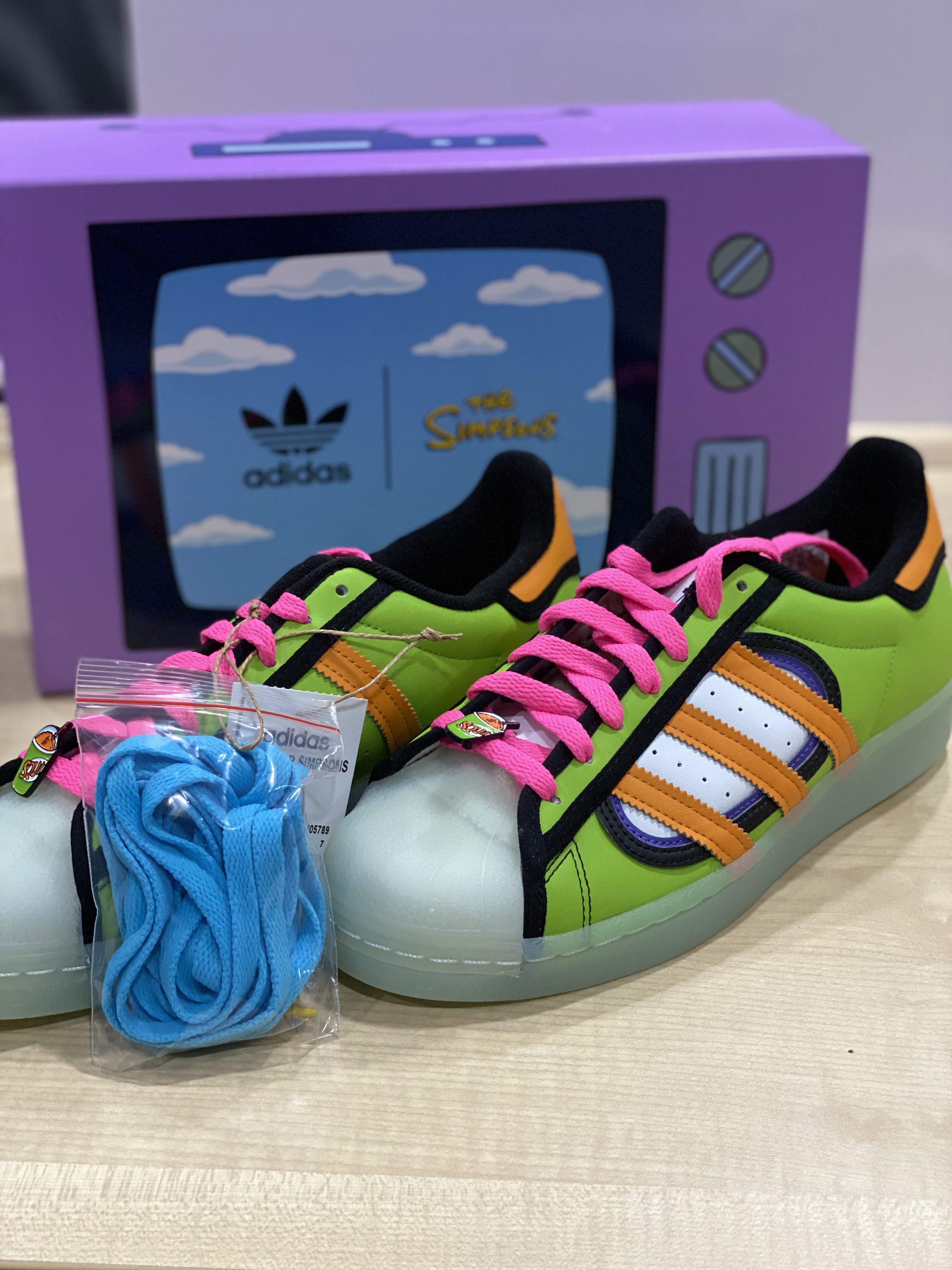 Adidas x The Simpsons Superstar Limited (Glow in the dark), Men's ...