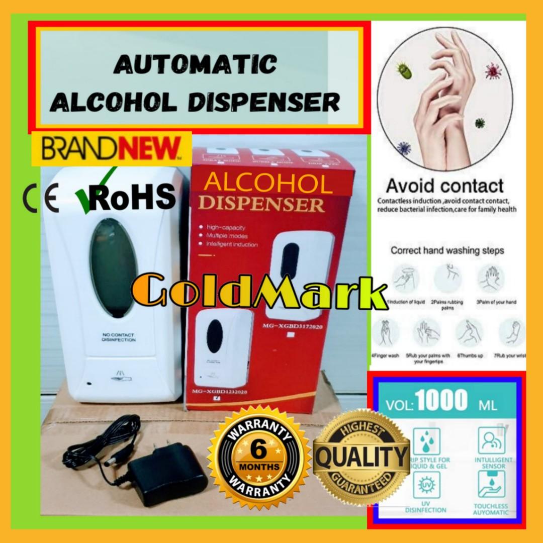 Alcohol Dispenser Automatic 1000ml Touchless Wall Mount, Beauty ...