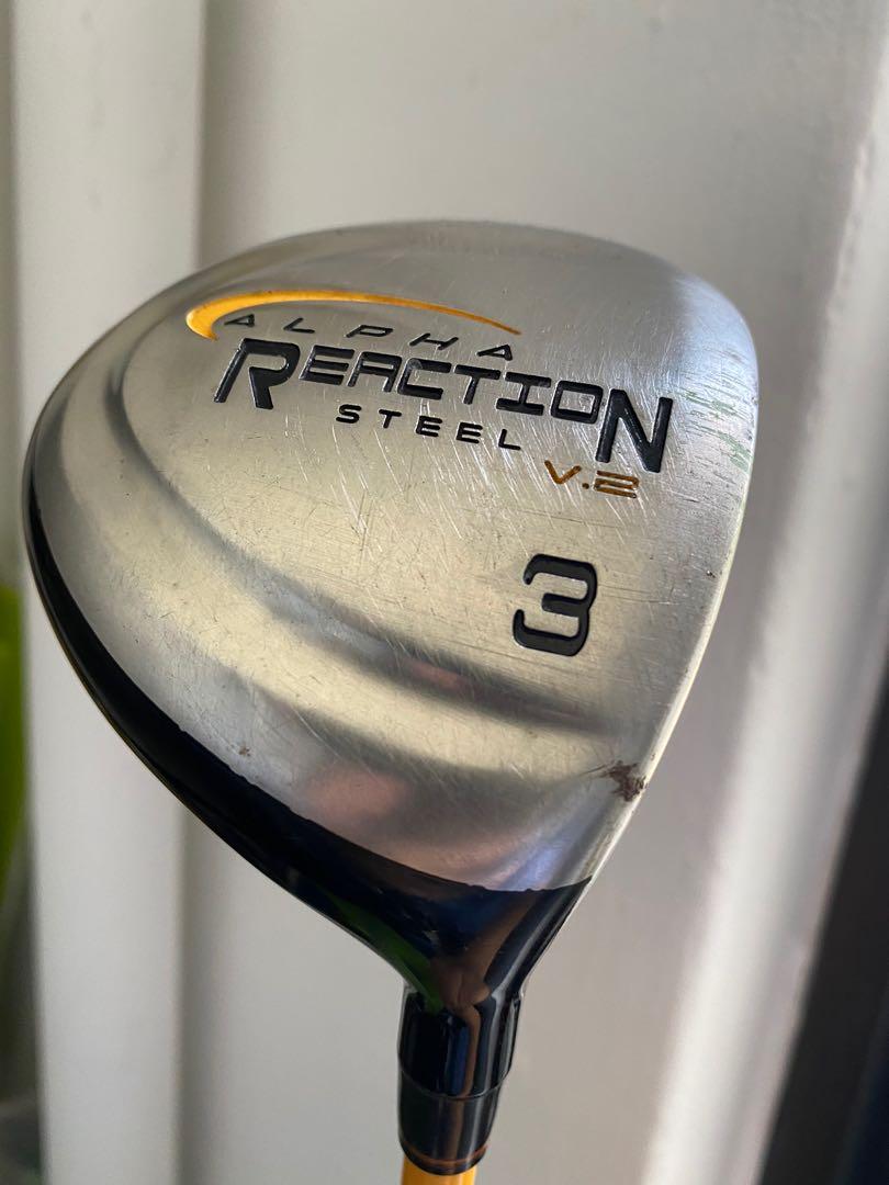 Alpha Reaction 3 wood with Proforce Gold 65 Shaft, Sports Equipment ...