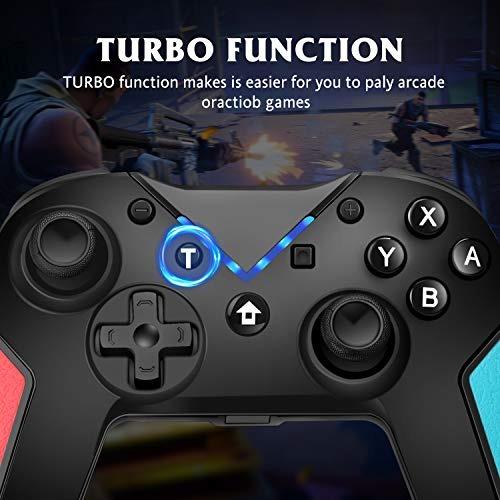 ASTARRY Wireless Pro Controller, Wireless Gamepad with Gyro Axis (Turbo Buttons) Compatible with ...