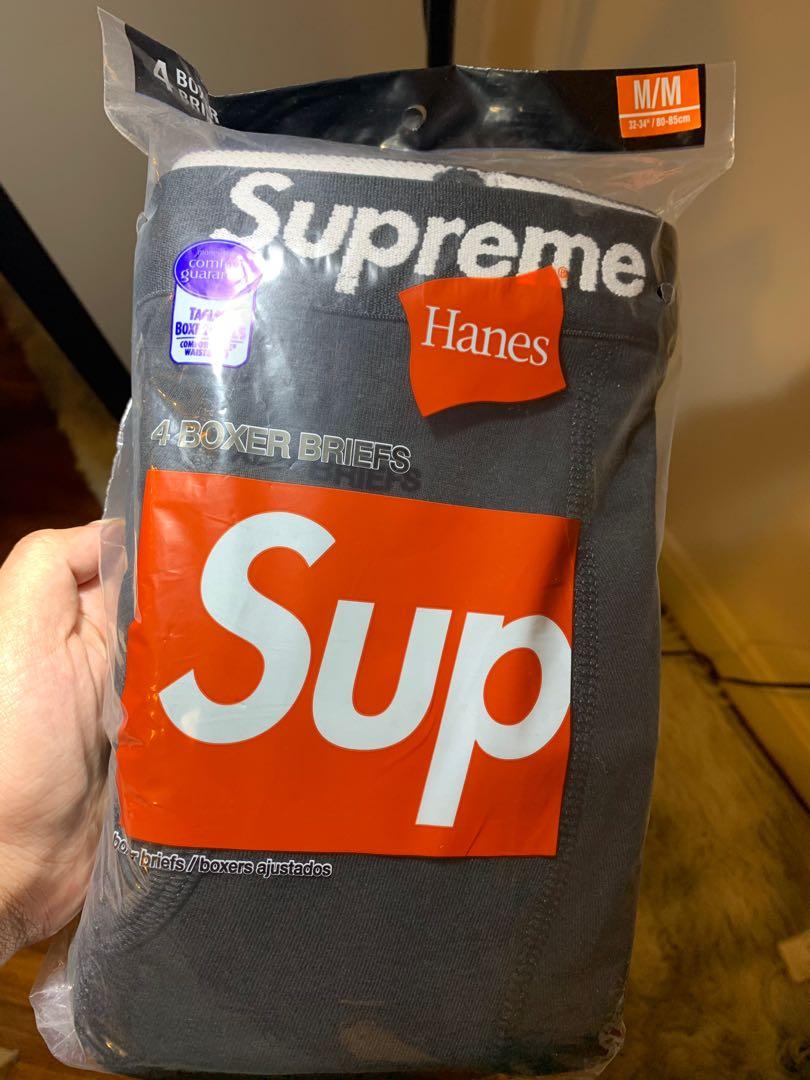 Authentic supreme hanes briefs boxer black 4 in 1, Men's Fashion ...