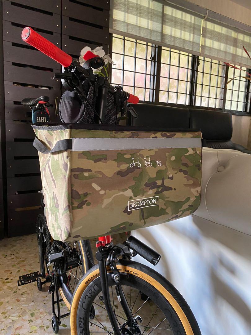 Brompton Basket Bag (Camo Cordura), Sports Equipment, Bicycles & Parts ...