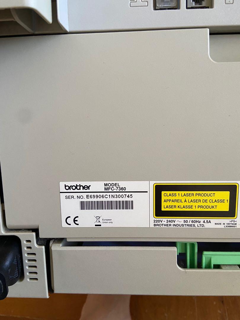 Brother Printer Model MFC7360, Computers & Tech, Printers, Scanners ...