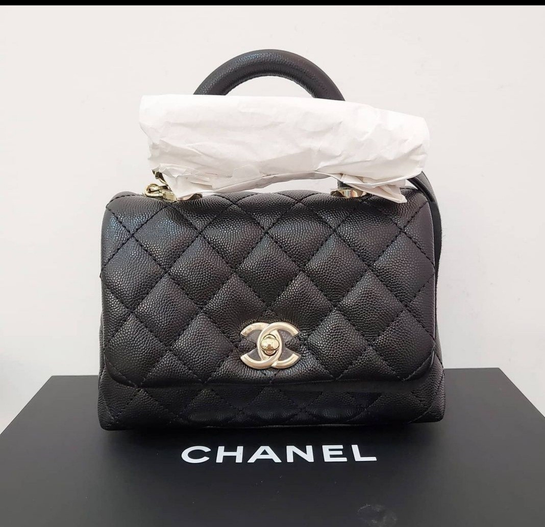 Chanel Extra Mini Coco Handle $6050, Luxury, Bags & Wallets on Carousell