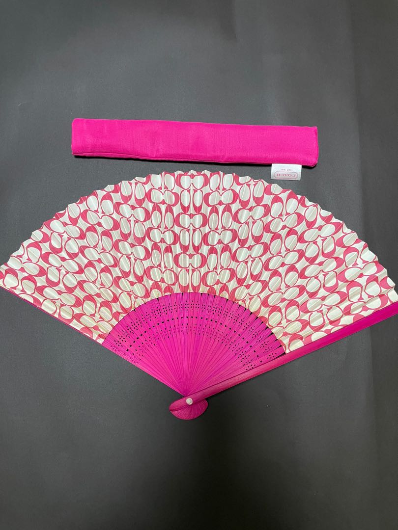 Coach Hand Fan, Luxury, Accessories on Carousell