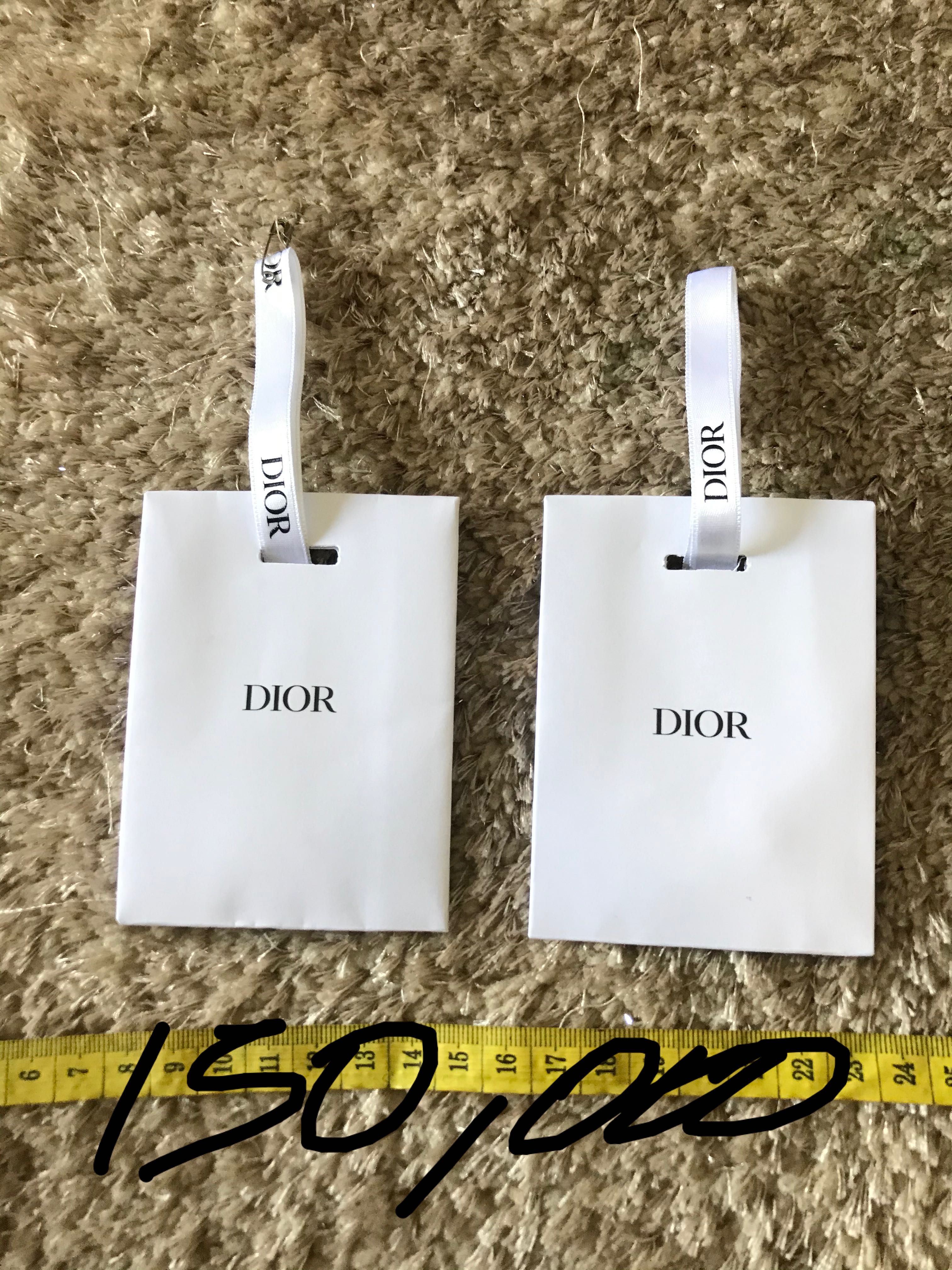 dior tag dior booklet authentic card dior original price tag label tag ...