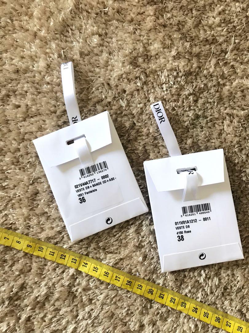 dior tag dior booklet authentic card dior original price tag label tag ...