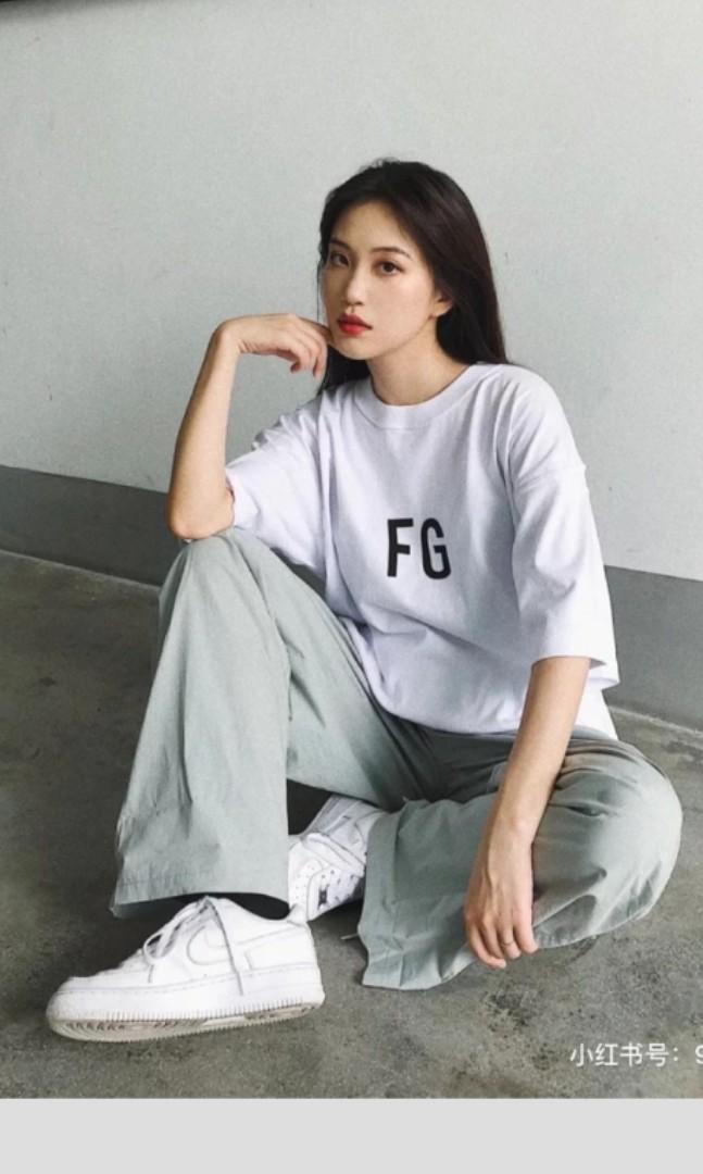 Essential FG Fear of God 3M Reflective Green White, Men's Fashion ...