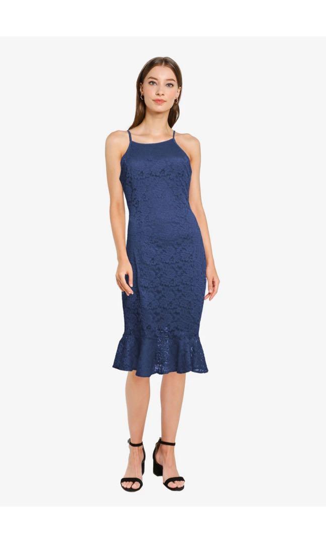 Fluted hem lace dress, Women's Fashion, Dresses & Sets, Dresses on ...