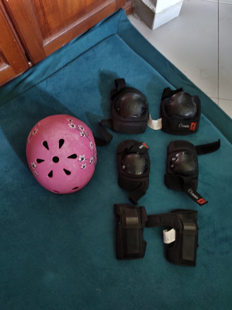 Full set kid's protector - helmet, guards for hands, elbow, knee ...