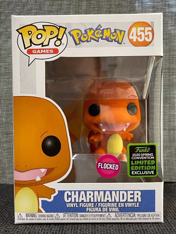Funko POP! CHARMANDER (FLOCKED) #455, Hobbies & Toys, Toys & Games on ...