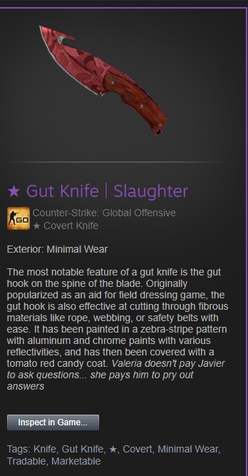 Gut Knife Slaughter (Diamond pattern) (MW), Video Gaming, Video Game ...