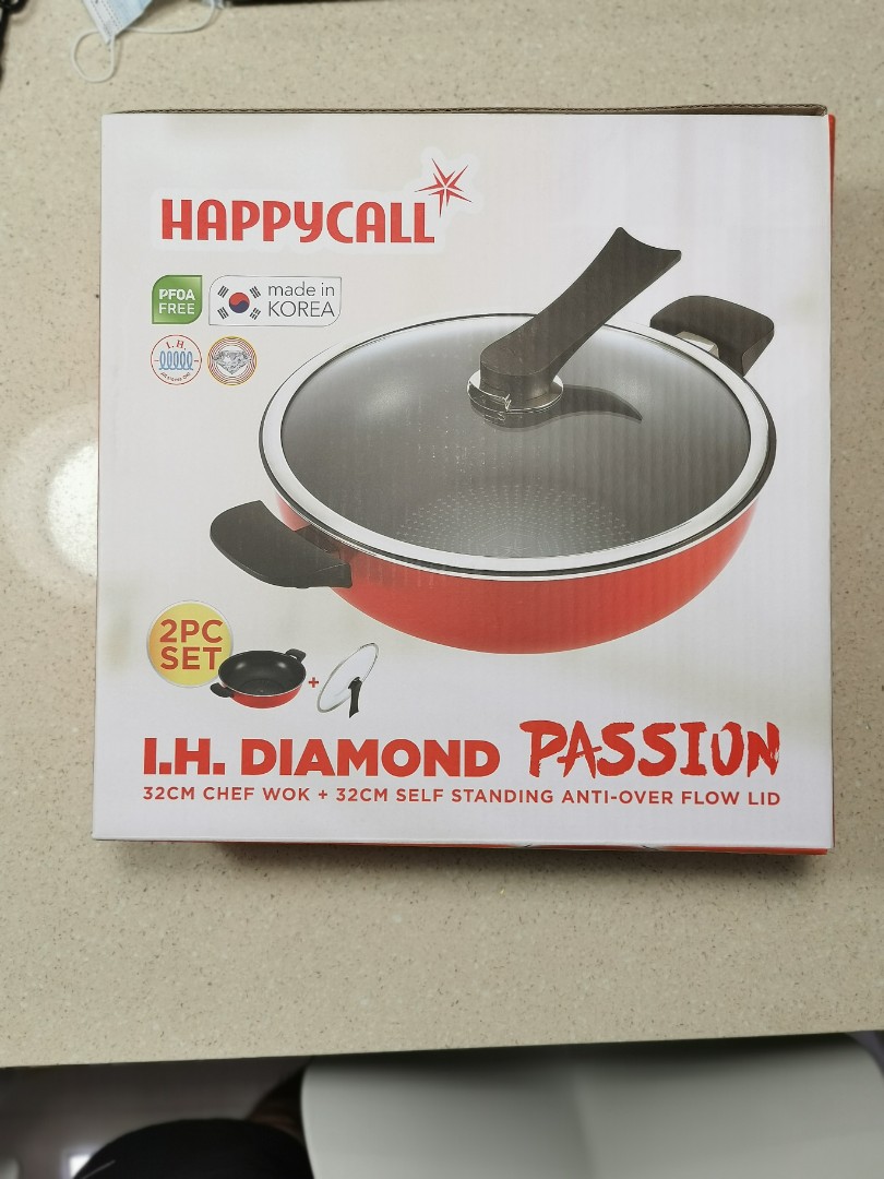 Happycall Diamond Chef Wok, TV & Home Appliances, Kitchen Appliances on ...
