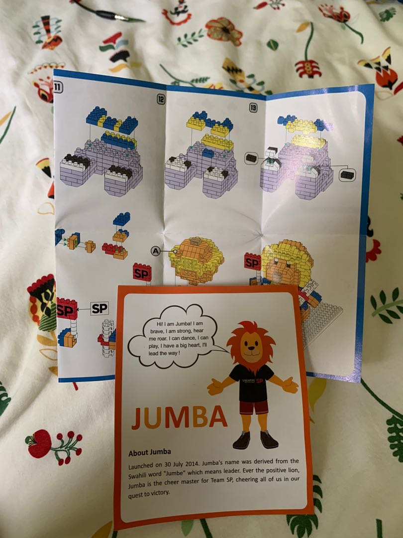 Lego Mascot Lion from Singapore Poly, Hobbies & Toys, Toys & Games on ...