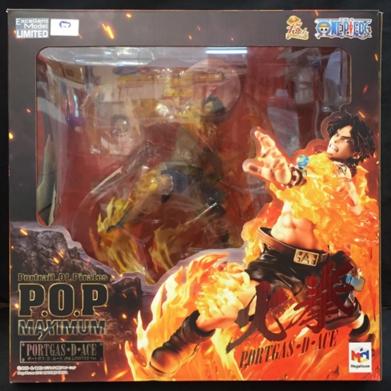 MEGAHOUSE POP Maximum One Piece Portgas D Ace, Toys & Games, Bricks ...