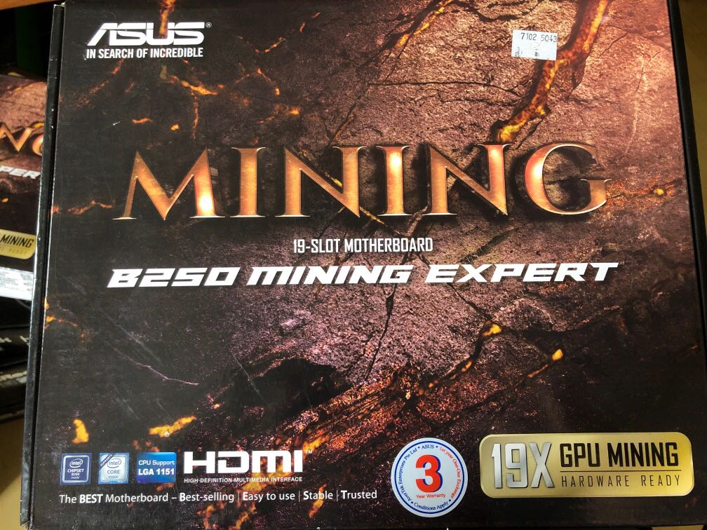 Mining motherboard ASUS B250 mining expert, Computers & Tech, Parts ...