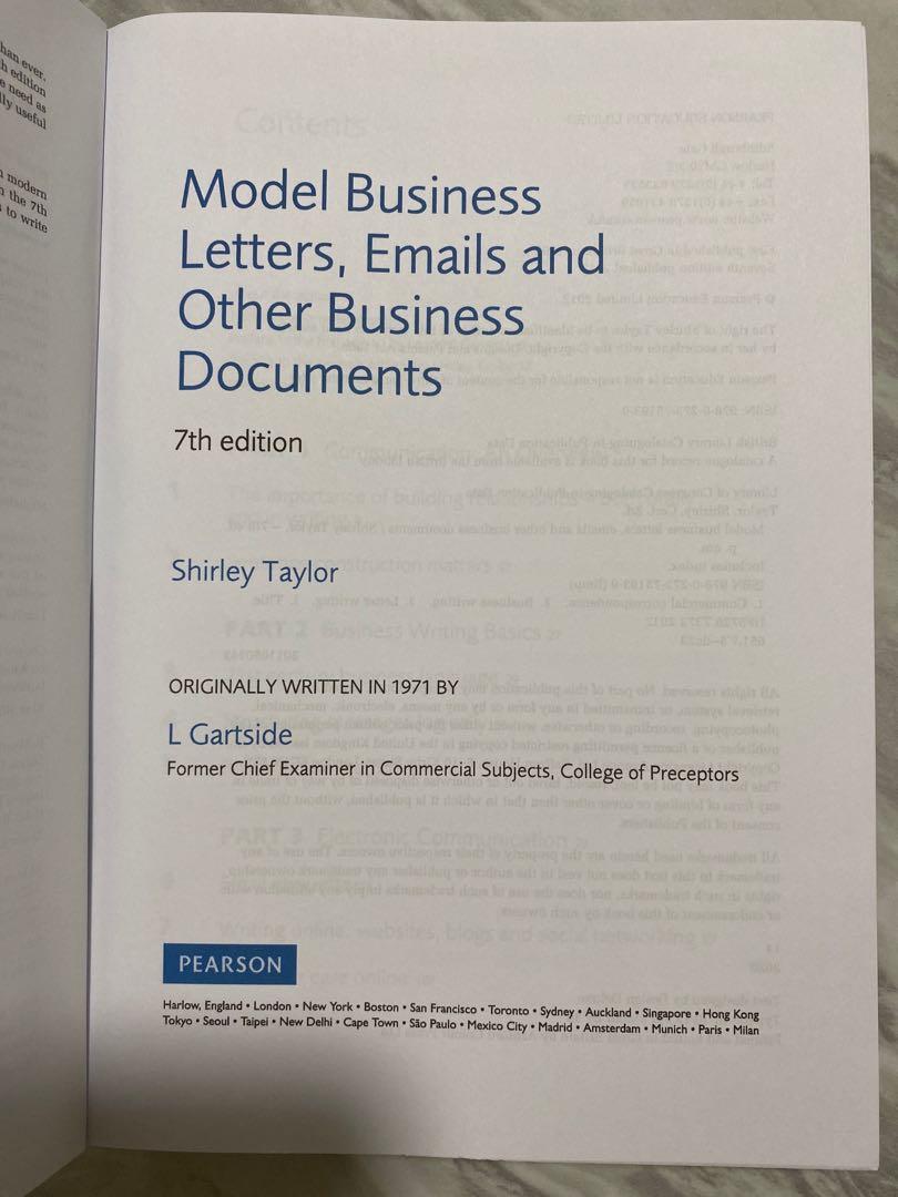 Model Business Letters, Emails 7th Edition, Computers & Tech, Office ...