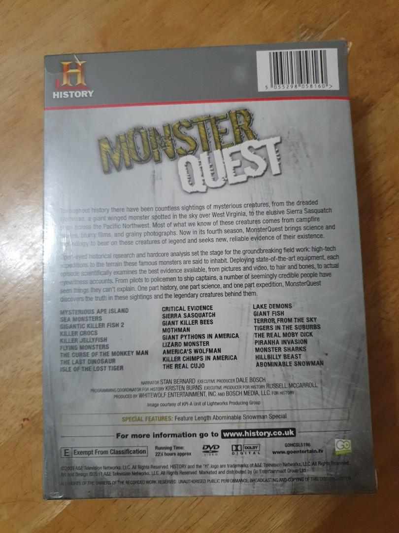 Monster quest The Complete Season Four, Hobbies & Toys, Music & Media ...