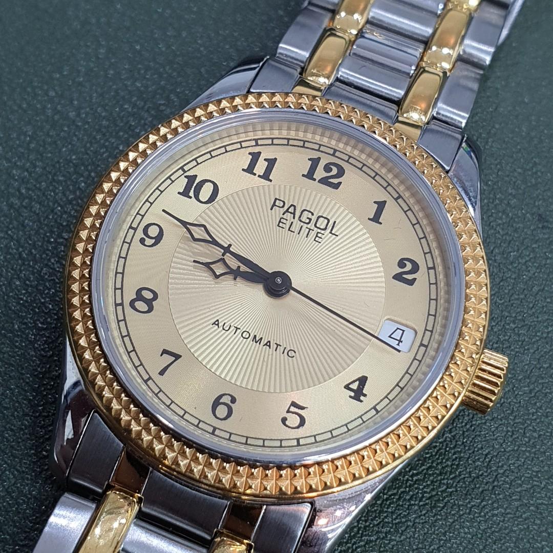 Pagol Elite Automatic Coin Bezel Like NOS, Luxury, Watches on Carousell
