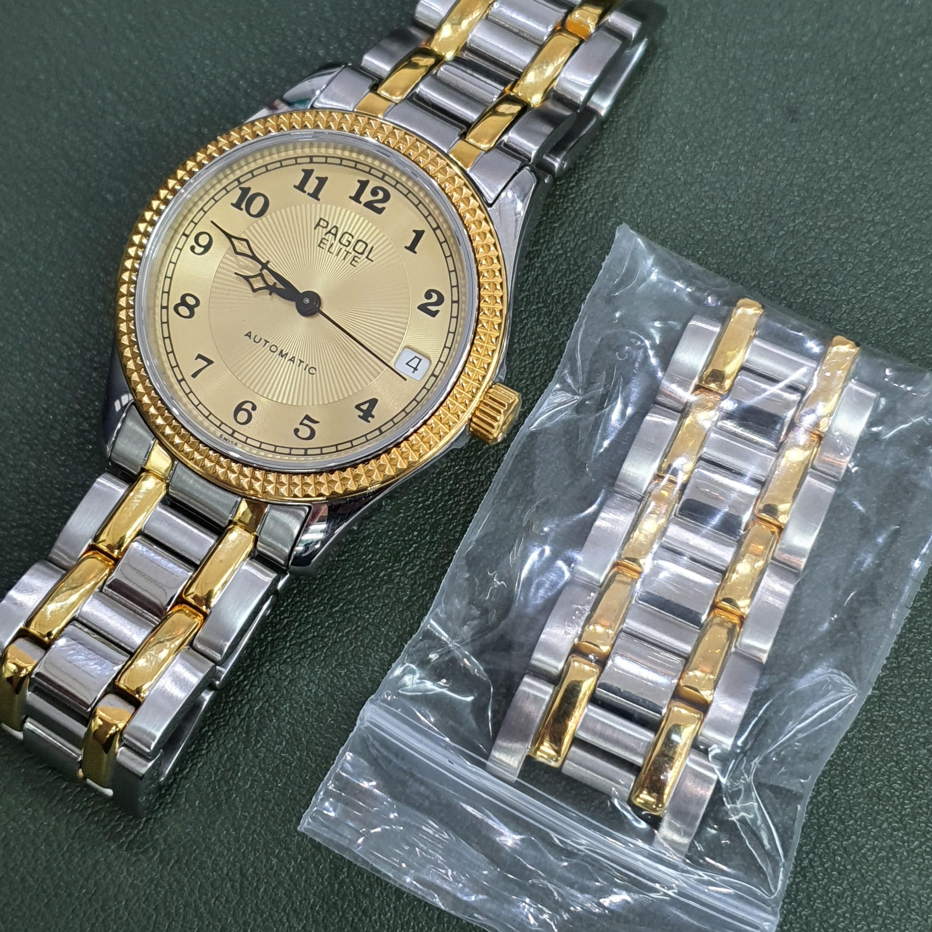 Pagol Elite Automatic Coin Bezel Like NOS, Luxury, Watches on Carousell