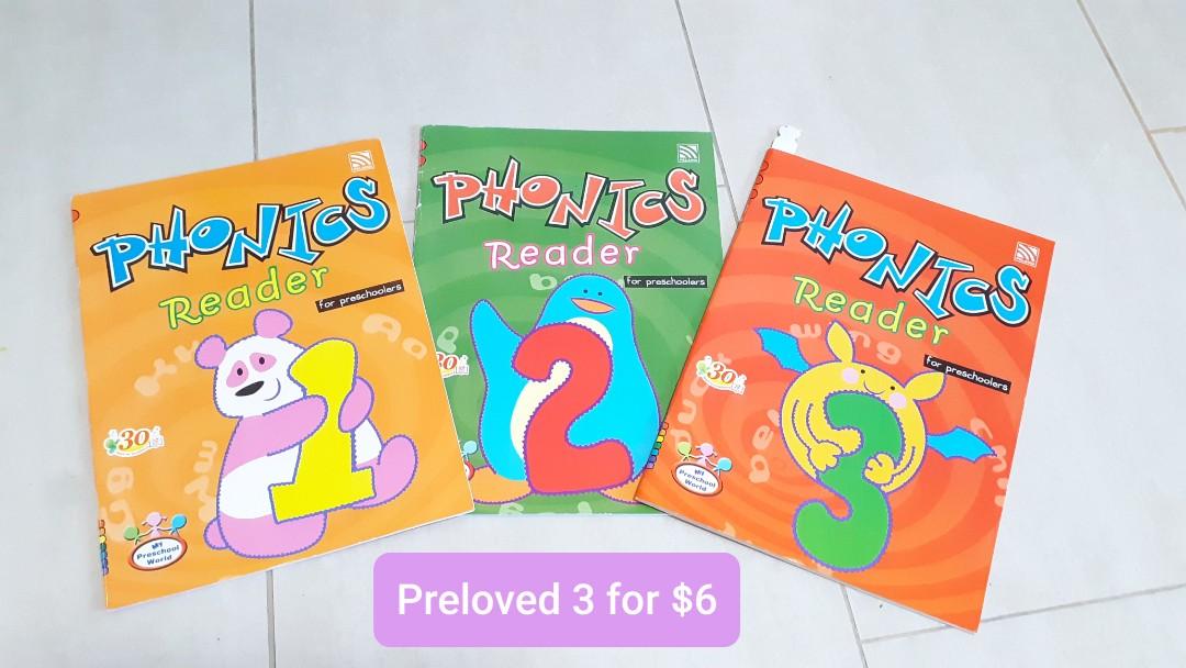 Phonics Reader Books for Preschoolers 1-3, Hobbies & Toys, Books ...