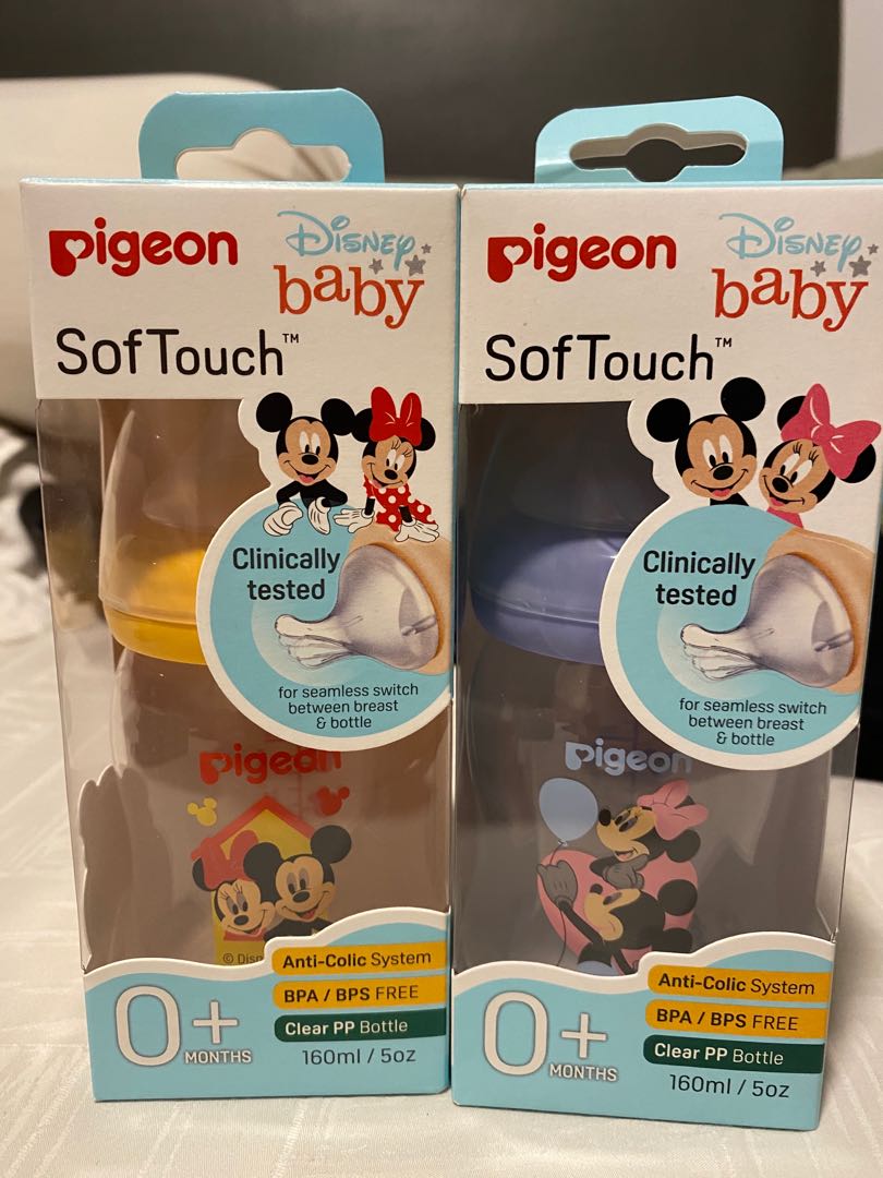 Pigeon PPU Disney Milk Bottle 160ML, Babies & Kids, Nursing & Feeding, Breastfeeding & Bottle ...