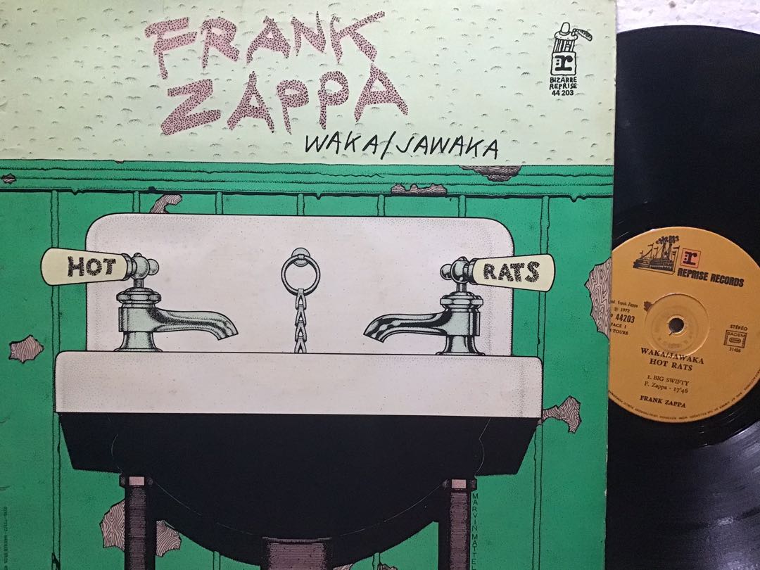 LP Frank Zappa - Waka Jawaka OOP 1972 VINYL RECORD Anubis Piring Hitam Classic Experimental Rock ...