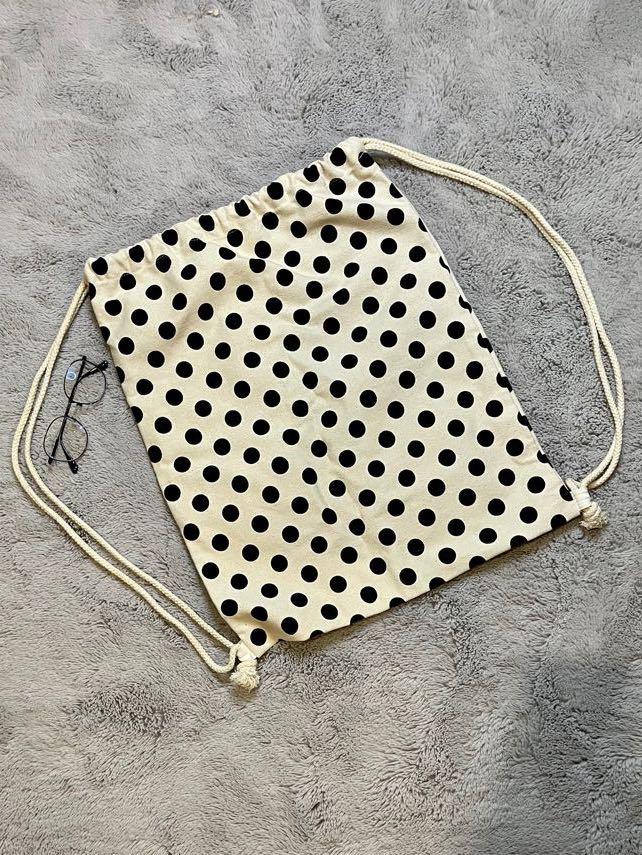 Polka Dot Drawstring Bag, Women's Fashion, Bags & Wallets, Shoulder Bags on Carousell