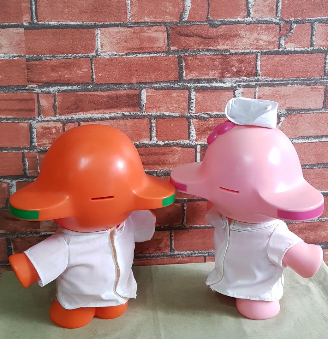 Rare Jumbo-size Pair of Doctor Sato-San and Nurse Sato-Chan coinbanks ...