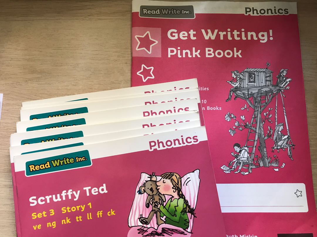 Read write inc RWI phonics pink 粉紅色書連 get writing 新版, 興趣及遊戲, 書本 & 文具 ...