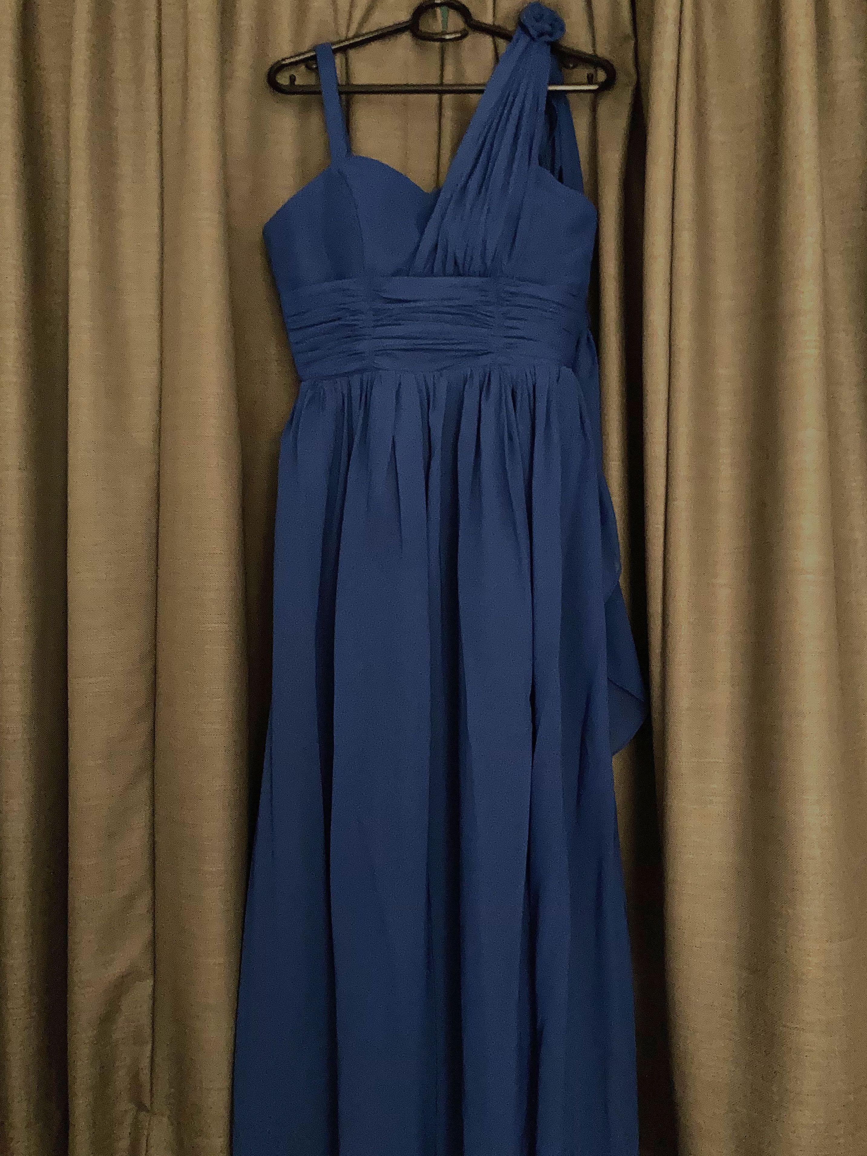[FOR RENT] Royal Blue Toga Gown, Women's Fashion, Dresses & Sets ...