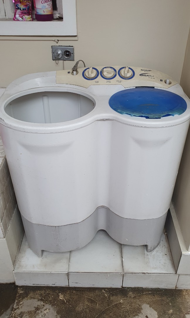 Sharp 7.5 kg Twin Tub Washing Machine, TV & Home Appliances, Washing ...