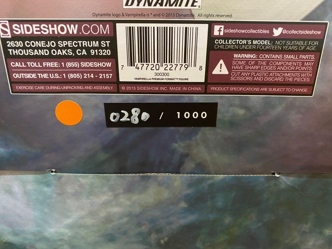 Sideshow EXLC 1/4 Premium Format Vampirella Artgerm Statue Used ...