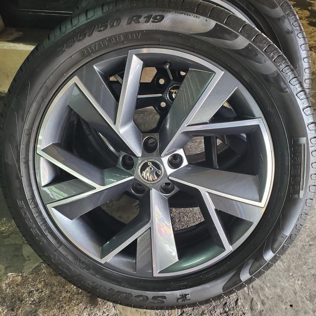 Skoda kodiaq sportline 19inch rims and tyres, Car Accessories, Tyres ...