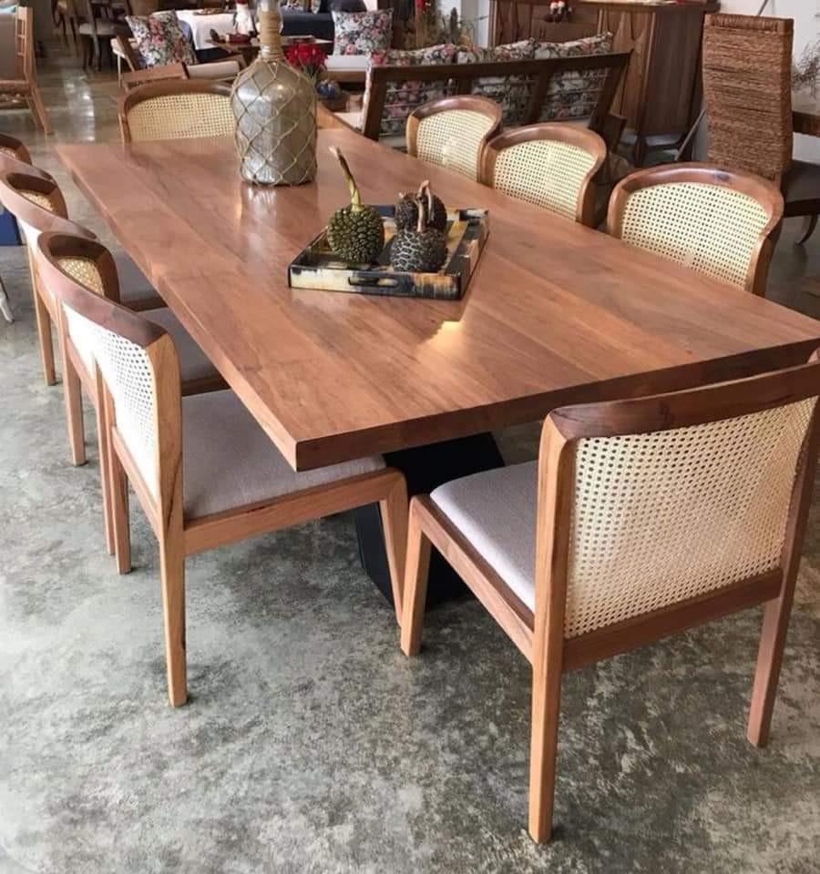 Solihiya chairs and mahogany dining table, Furniture & Home Living ...