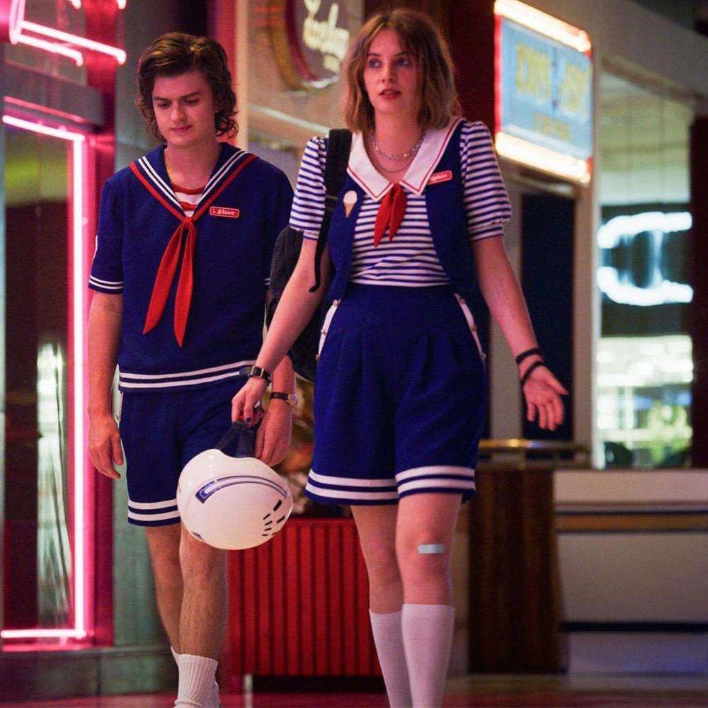 Stranger things Ice Cream Robin costume, Women's Fashion, Dresses ...