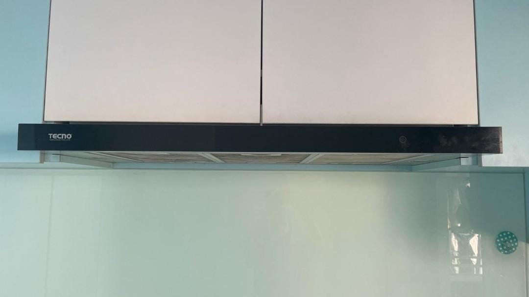 Tecno cooker hood (black glass design), TV & Home Appliances, Kitchen ...