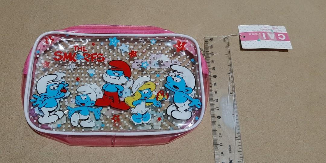 The Smurfs Transparent Plastic Small Collectible Case Bag, Everything ...
