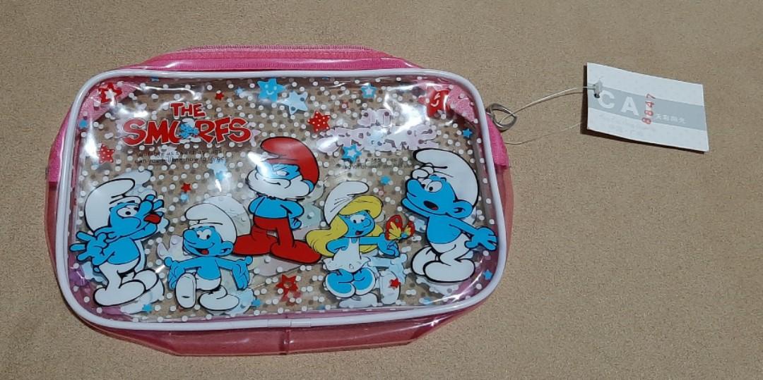 The Smurfs Transparent Plastic Small Collectible Case Bag, Everything ...