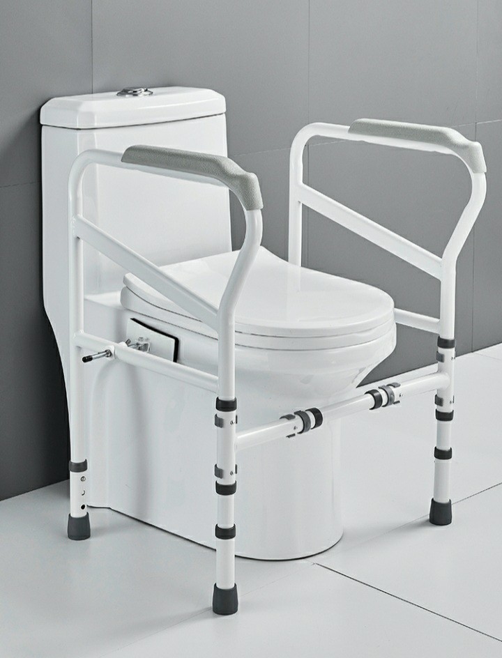 Toilet Hand Rail，Toilet Grab Bars, Bathroom Handrail with Adjustable ...