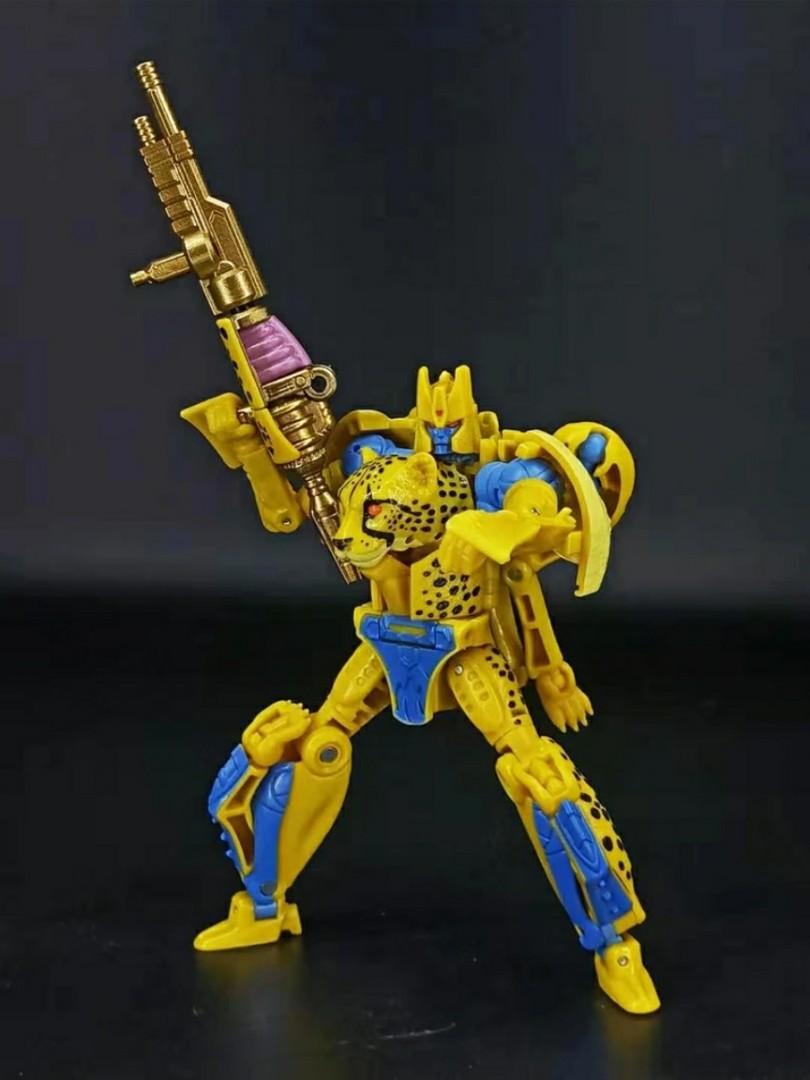 Transformers kingdom Optimus Primal, Rattrap & Cheetor with its Gut Gun ...