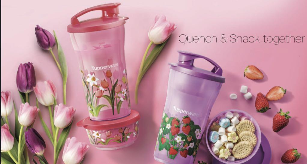 Tupperware Quench and Snack Set, Furniture & Home Living, Kitchenware ...