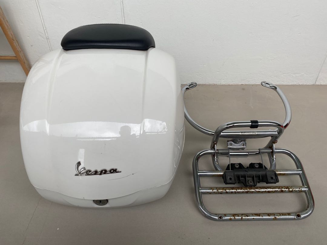 Vespa GTS 300 Rack & Box, Motorcycles, Motorcycle Accessories on Carousell