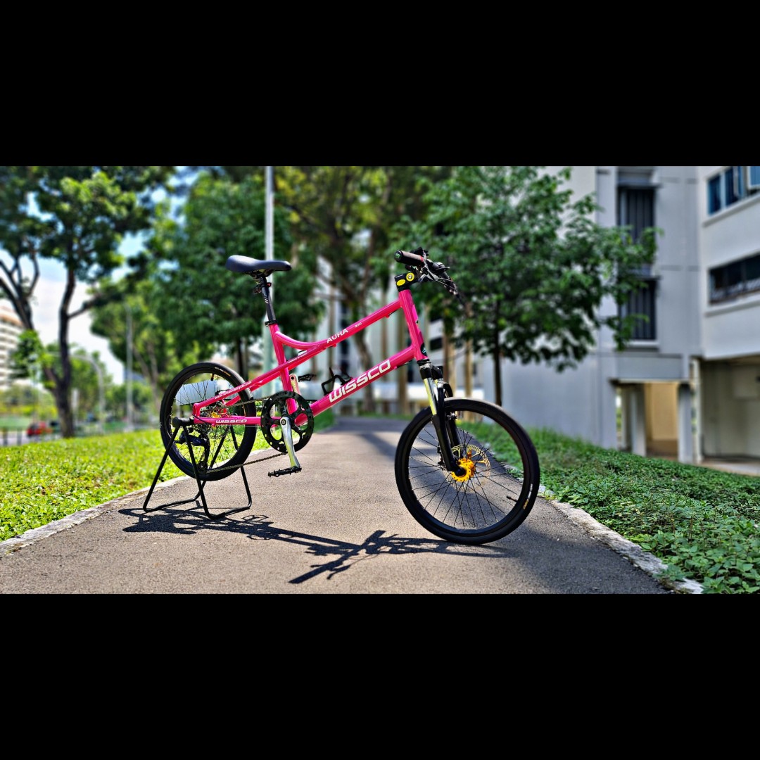 Wissco Aura 20 Inch Mini Velo Hybrid Road Bicycle (Hot Pink), Sports ...